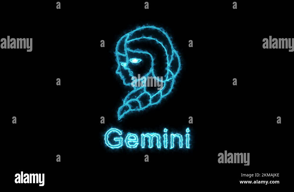 Gemini symbol zodiac sign illustration horoscope Stock Videos & Footage ...