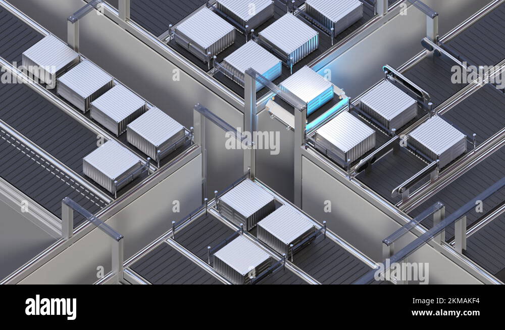 Artificial intelligence transport robot that moves goods. Smart ...