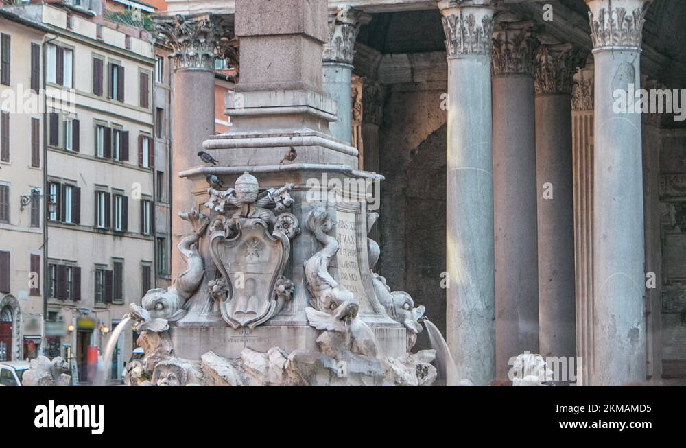 Rotonda square fountain rome Stock Videos & Footage - HD and 4K Video ...