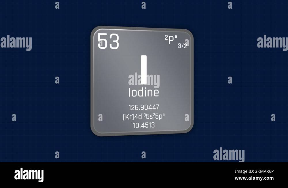 Iodine chemical element periodic table Stock Videos & Footage - HD and ...