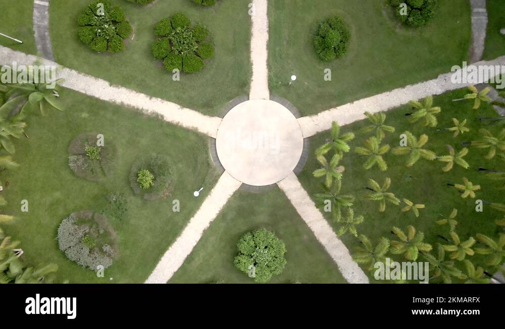 Aerial Top View Of Foot Reflexology Area At Bishan-Ang Mo Kio Park In ...