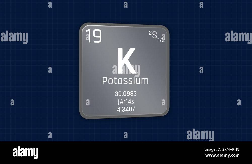Potassium chemical element periodic table Stock Videos & Footage - HD ...