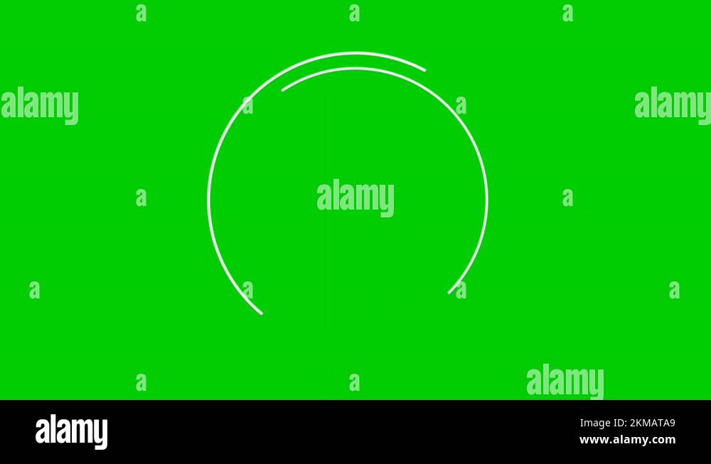 Rotating circle border animation on green screen. chroma key,flat 4k ...