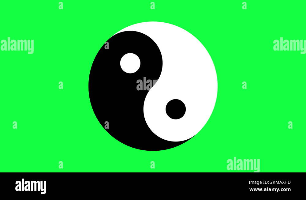 Rotating Yin Yang Symbol Animation Seamless Loop Stock Video Footage ...