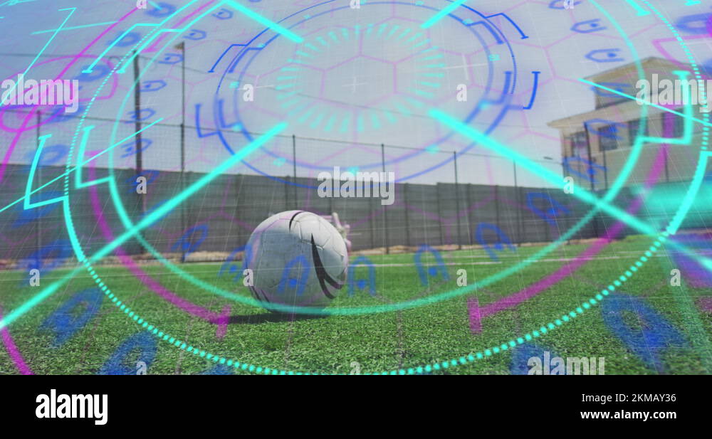 Animation of scope scanning over football player with prosthetic limb ...