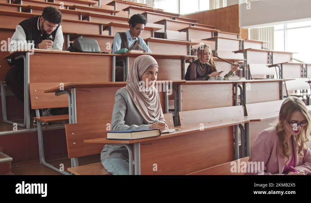 Muslim students lecture hall Stock Videos & Footage - HD and 4K Video ...
