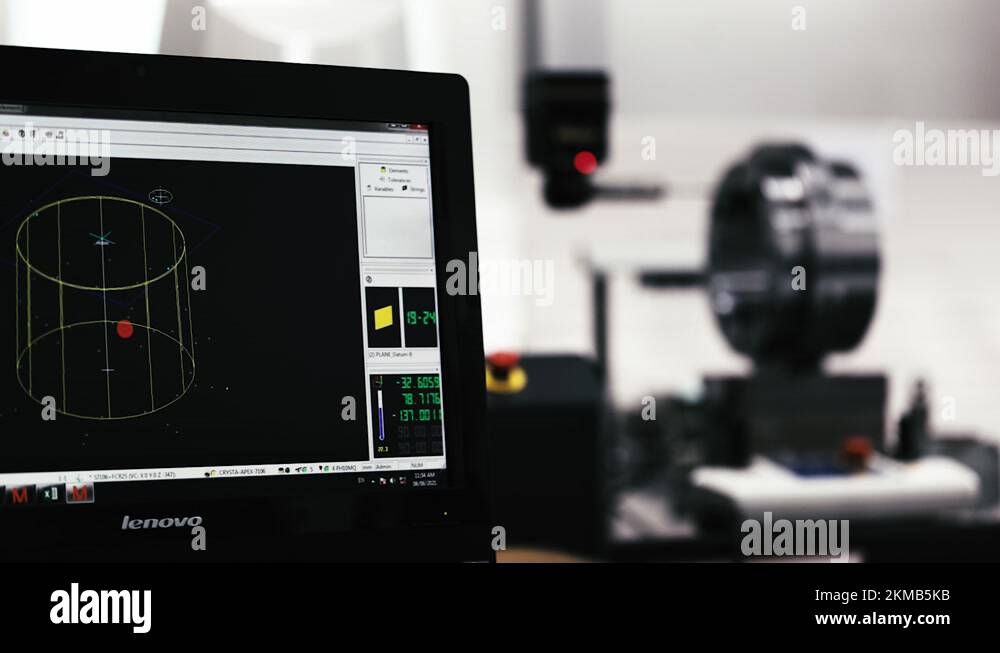 The Coordinate Measuring Machine,CMM machine measure the aluminium ...