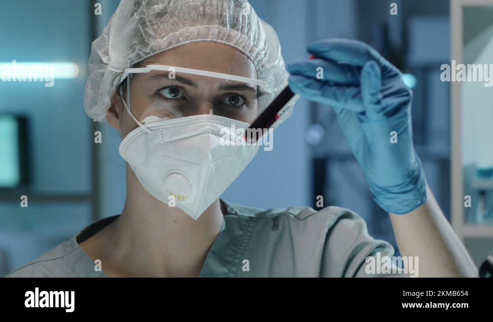 Female scientist examining blood Stock Videos & Footage - HD and 4K ...