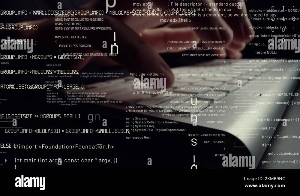Creative visual of computer programming coding and software development Stock Video Footage - Alamy