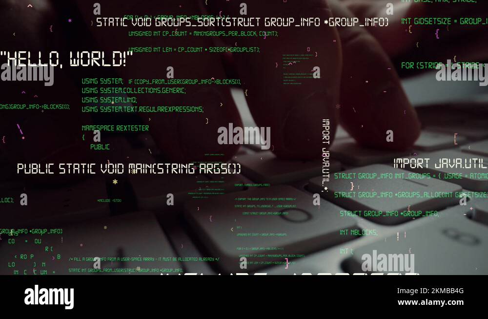 Creative visual of computer programming coding and software development Stock Video Footage - Alamy