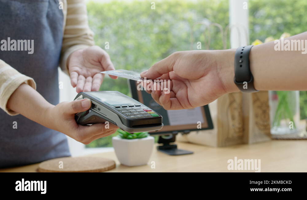 Credit card contactless paying wave cashless e-wallet digital payment ...