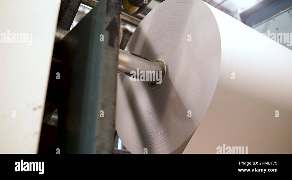Paper roll in a printing press Stock Videos & Footage - HD and 4K Video ...