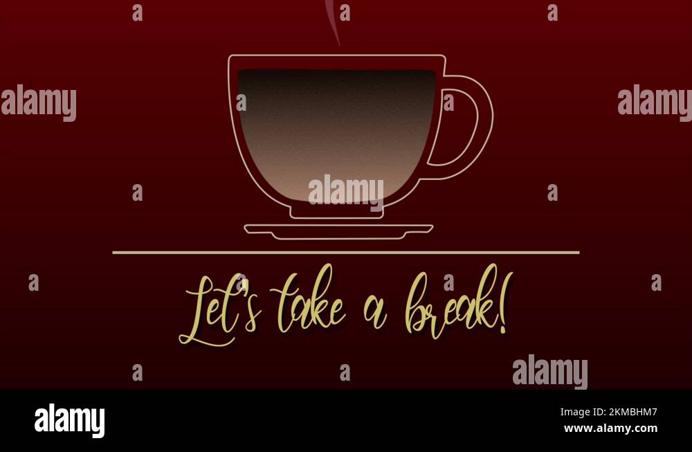 Slick and fun animated line-drawing motion graphic of a coffee cup ...