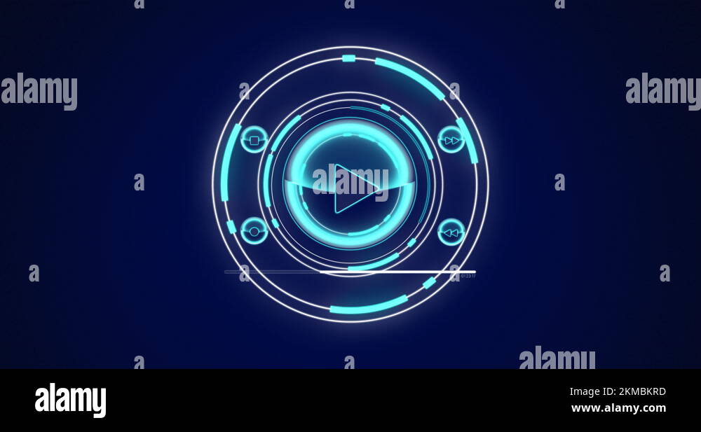 Animation of scope scanning with play button and data processing on ...