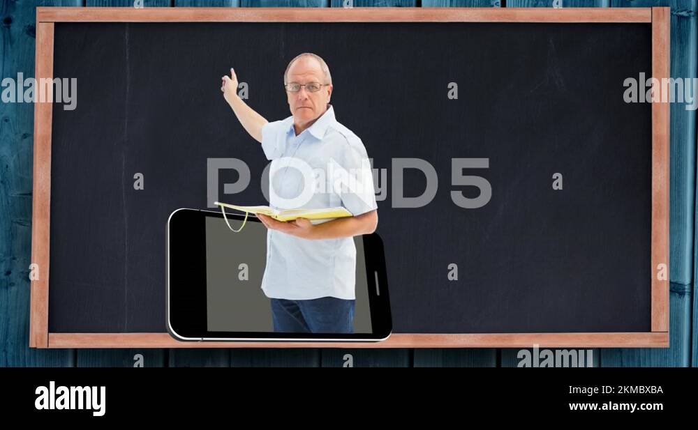 Male teacher pointing chalkboard Stock Videos & Footage - HD and 4K ...