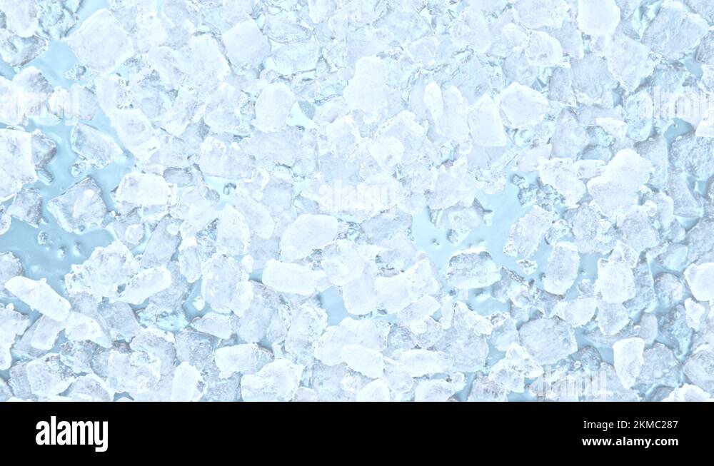 Super Slow Motion Shot of Falling Crushed Ice Background at 1000 fps ...