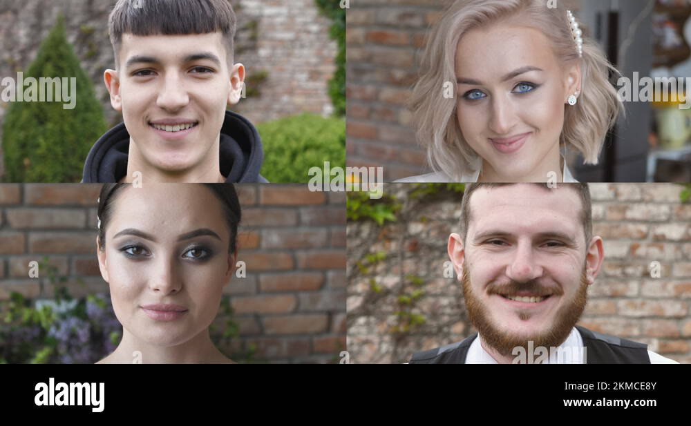 Young people looking into camera Stock Videos & Footage - HD and 4K ...