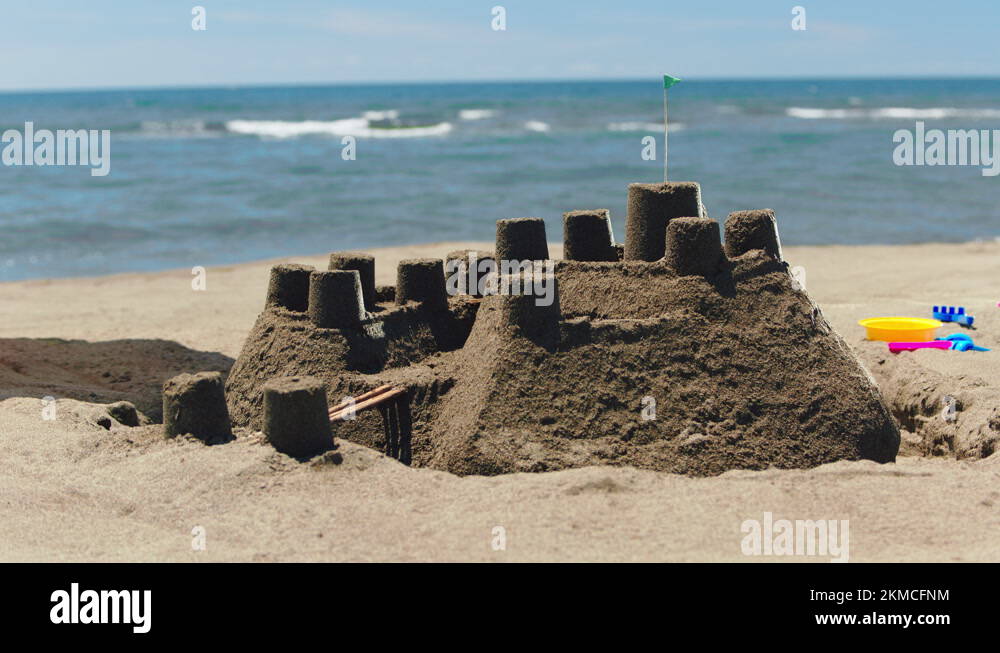 Sandcastle on beach Stock Videos & Footage - HD and 4K Video Clips - Alamy