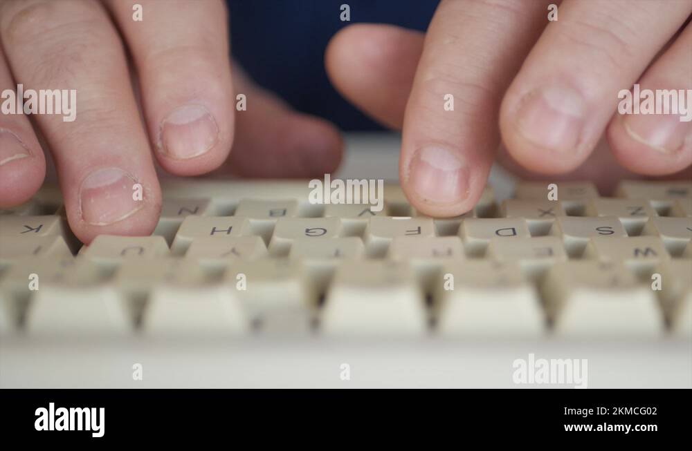 Close Up Shooting with a Keyboard and a Computer Programmer Typing a Code Line Stock Video ...