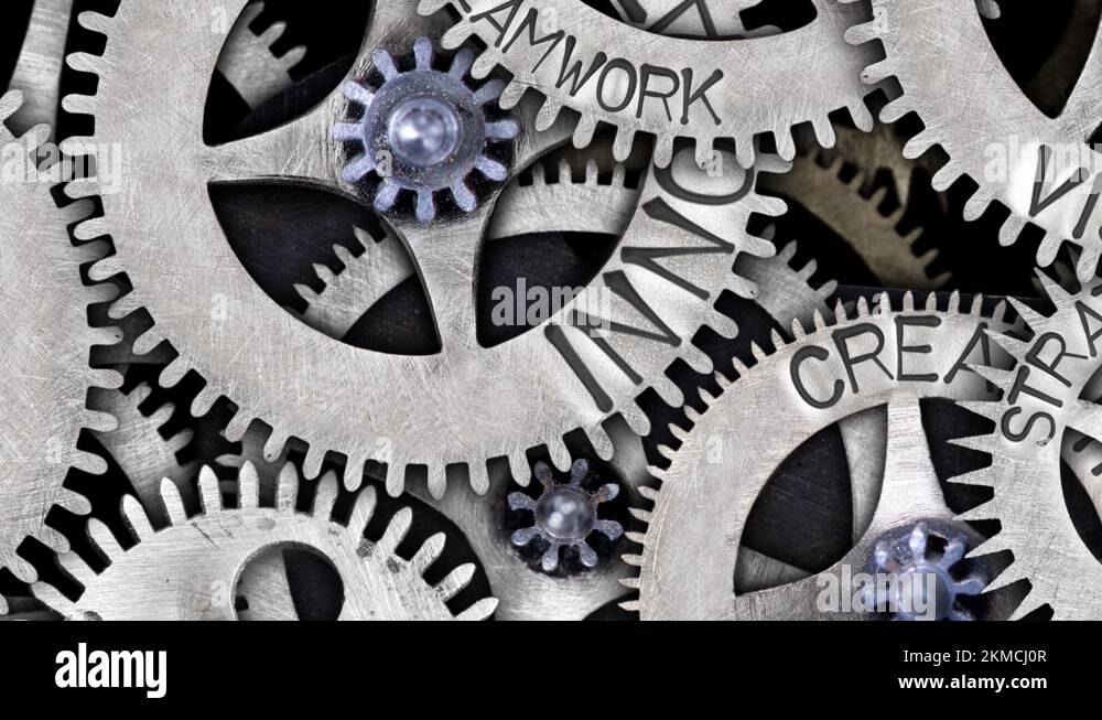 Tooth Wheels with Innovation Concept Stock Video Footage - Alamy