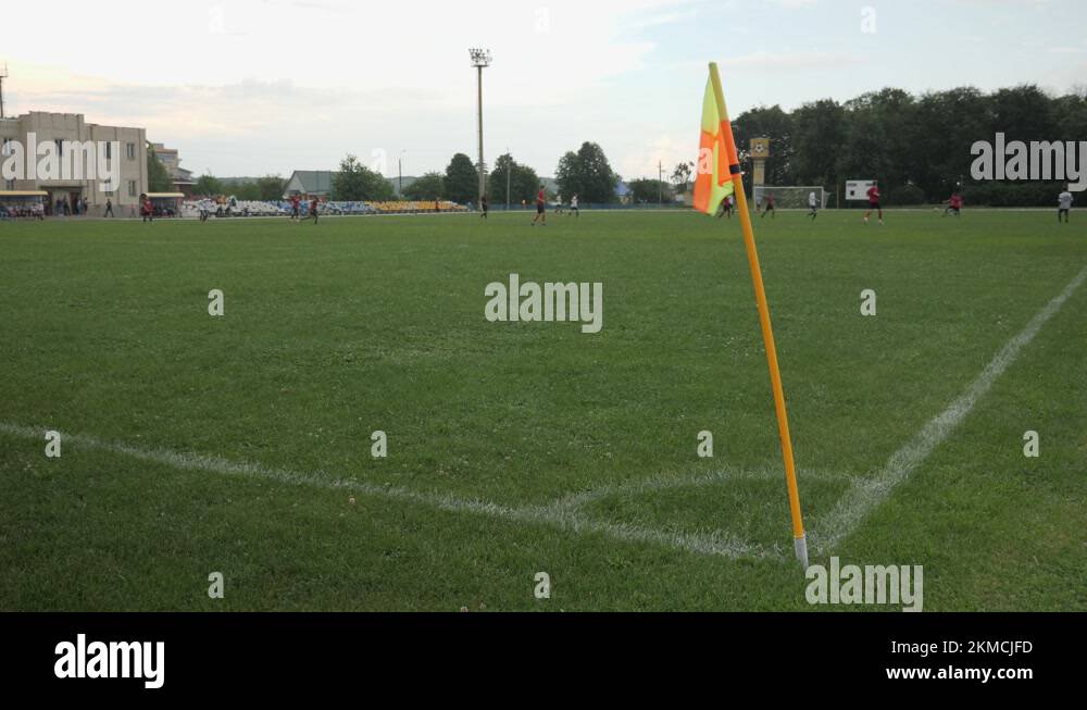 Soccer football corner flag pitch stadium Stock Videos & Footage - HD ...