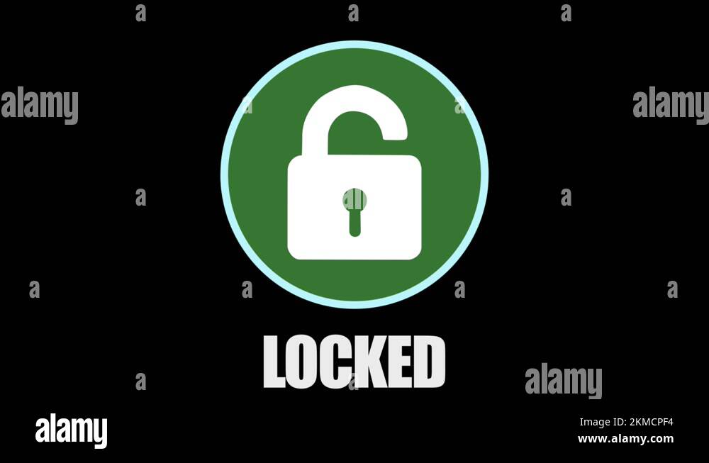 Clever motion graphic element of a circular system security logo with ...