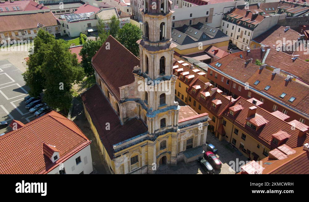 Medieval Basilica Of Vilnius St. Virgin Maria's Church At The Old Town ...
