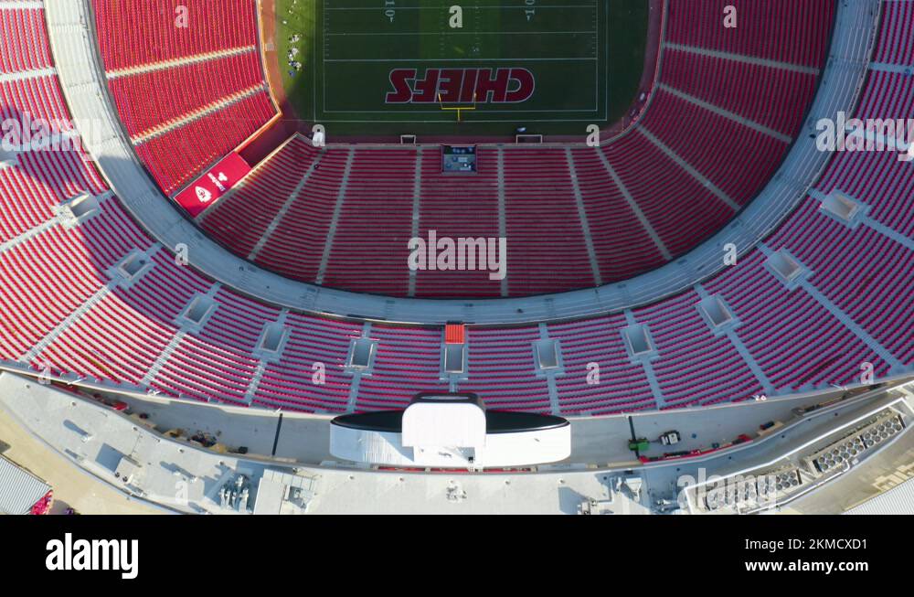 Top Down View of Arrowhead Stadium, Home of the Kansas City Chiefs ...