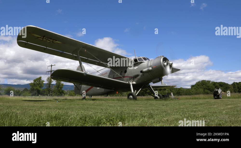Antonov An-2, Engine Test, Antonov Suisse Romande Stock Video Footage ...