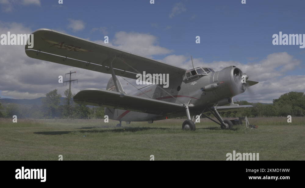 Antonov An-2, Engine Test, Antonov Suisse Romande Stock Video Footage ...