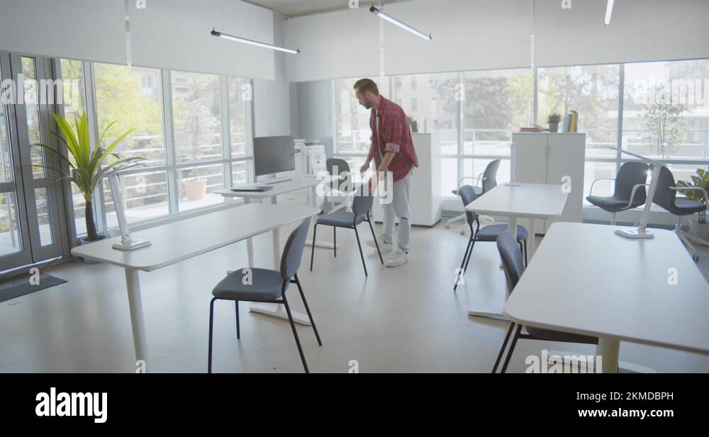 Man office sitting down desk chair Stock Videos & Footage - HD and 4K ...