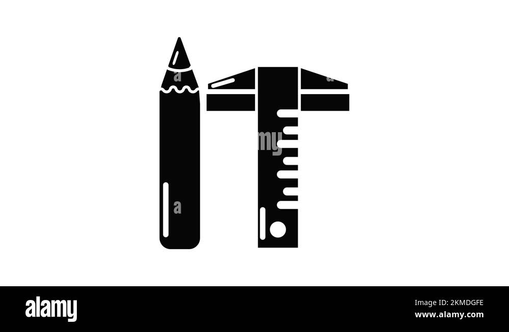 Pencil ruler symbol Stock Videos & Footage - HD and 4K Video Clips - Alamy