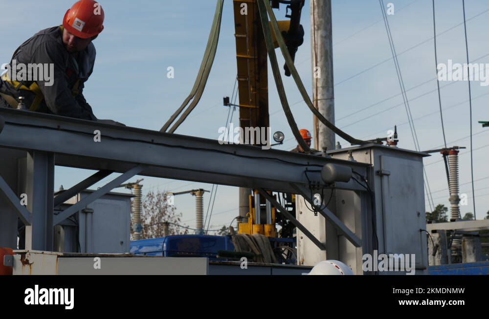 Power line crane construction Stock Videos & Footage - HD and 4K Video ...