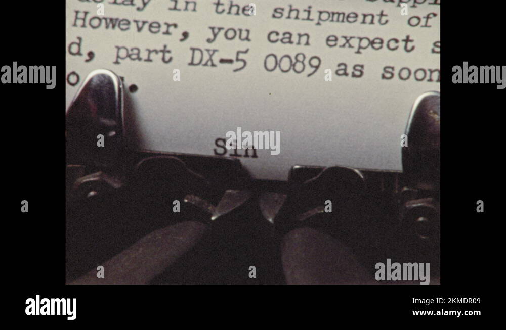 Typing letter 1970s Stock Videos & Footage - HD and 4K Video Clips - Alamy