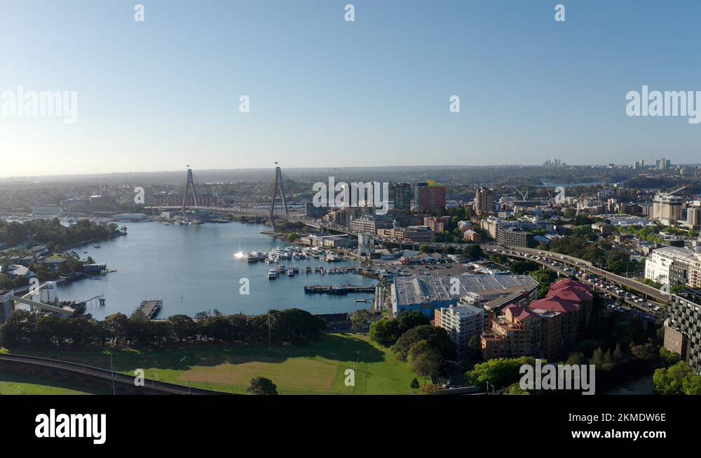 Anzac bridge aerial Stock Videos & Footage - HD and 4K Video Clips - Alamy