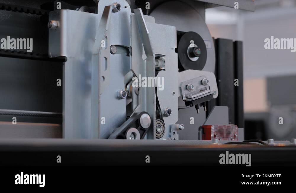 Slow motion: elevator door opening and closing mechanism at lift ...