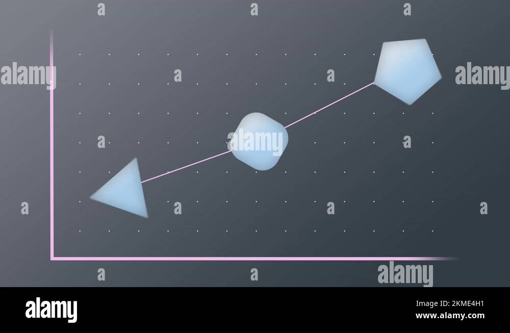 Animated graph. 4K 2D vector animation of a graph rising. Stylised ...