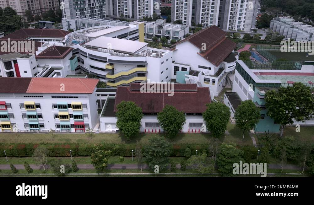 Facade Exterior Of Residential Buildings Near Bishan-Ang Mo Kio Park In ...