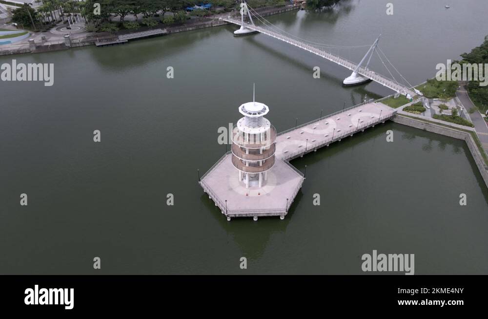 Tanjong Rhu Lookout Tower In Kallang Basin, Singapore. Observation Deck ...