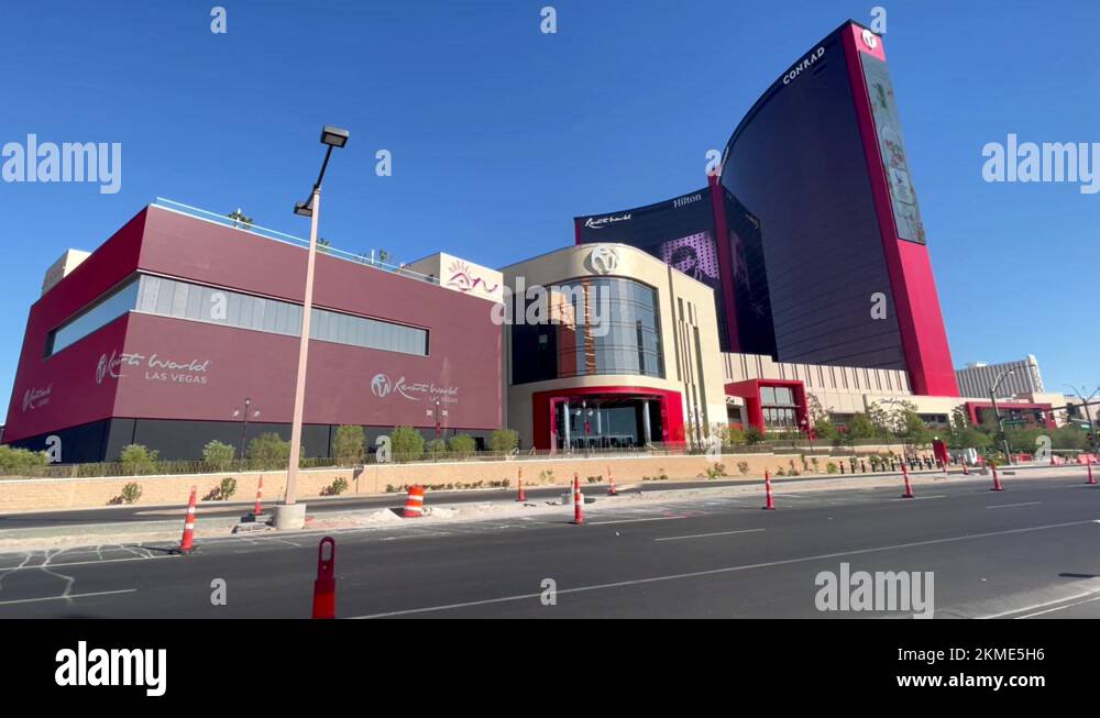 Resorts World Exterior on the Las Vegas Strip Stock Video Footage - Alamy