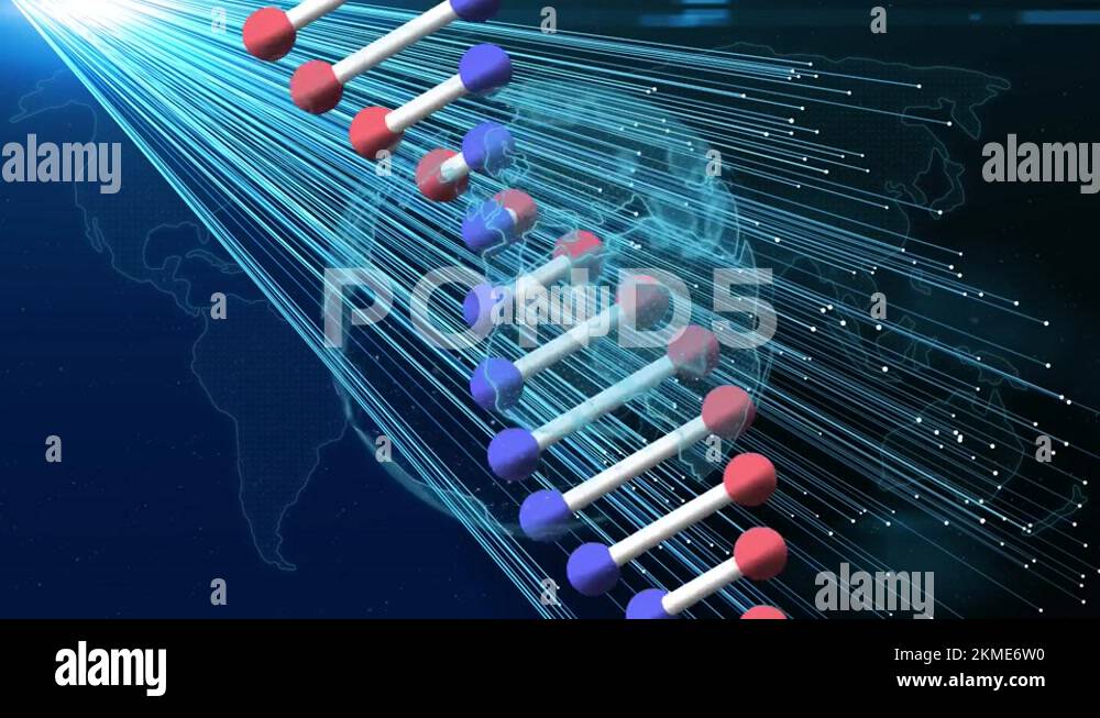 Animation network connections globe dna Stock Videos & Footage - HD and ...