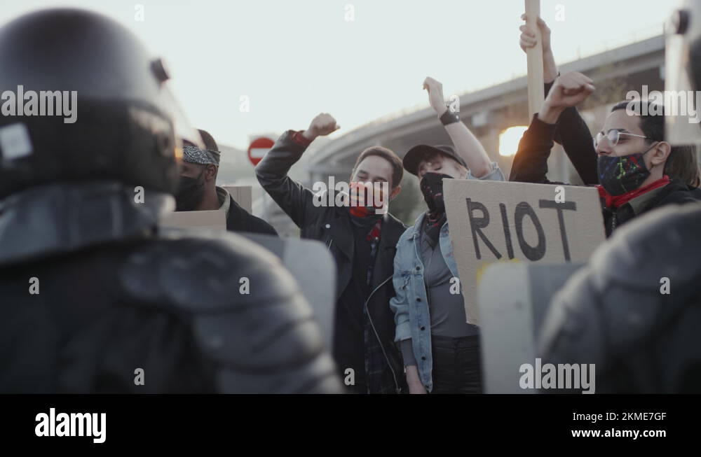 Police blocking march Stock Videos & Footage - HD and 4K Video Clips ...