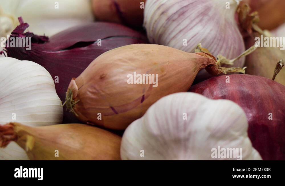 Garlic and shallots Stock Videos & Footage - HD and 4K Video Clips - Alamy