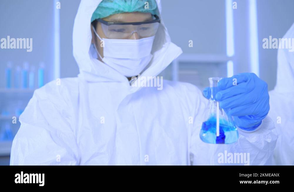 Research concept of 4k resolution. Scientists are examining the ...