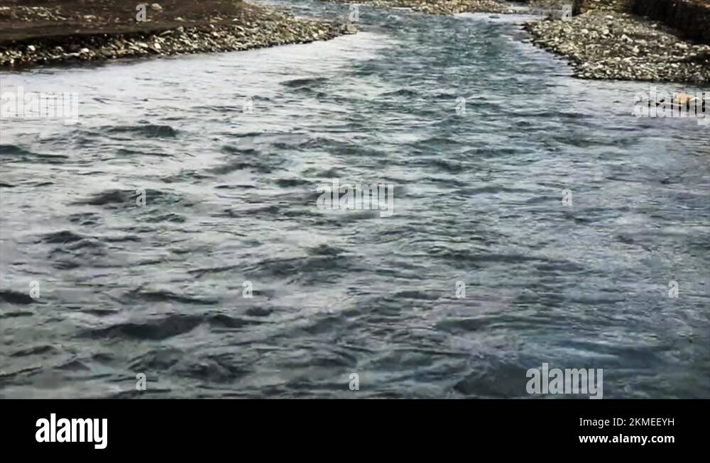 Running Water reservoir a pond river in hilly station of Kargil Ladakh ...