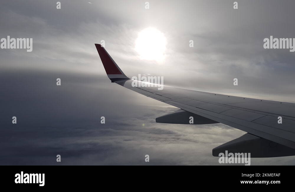 Left wing airplane flying above Stock Videos & Footage - HD and 4K ...