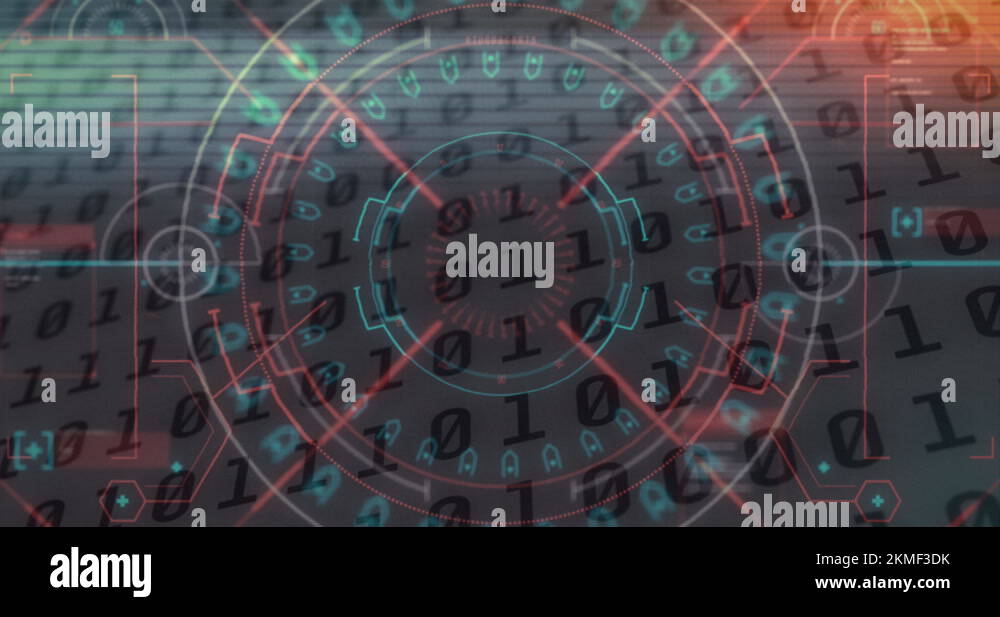 Animation Binary Coding Scope Scanning Stock Videos And Footage Hd And