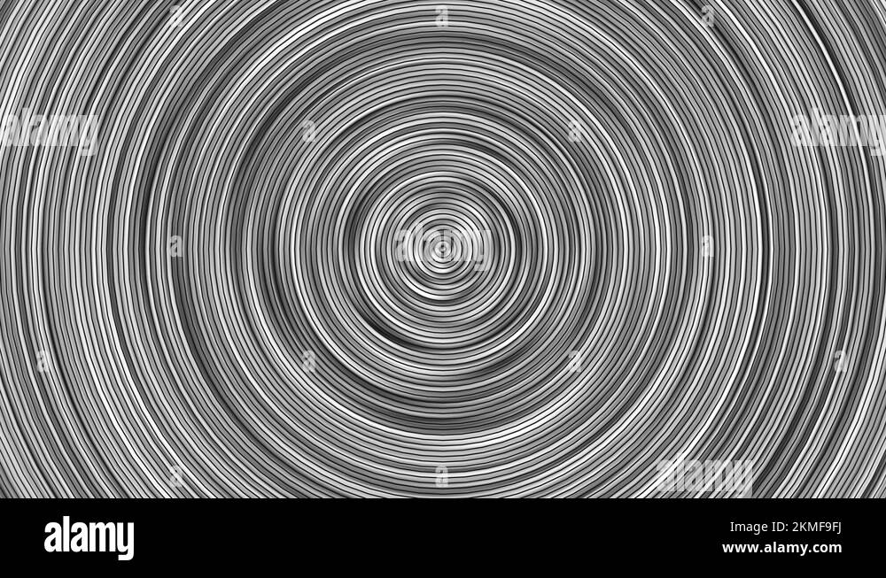4K Abstract Comic Cartoon Radial Displacement Map Black And White Loop ...