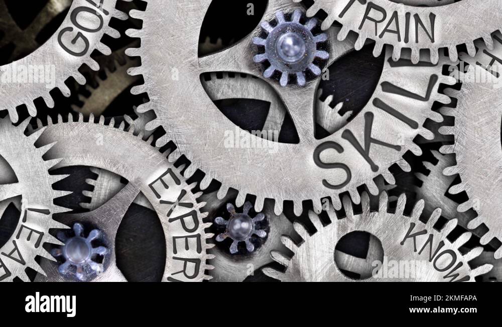 Tooth Wheels with Skills Concept Stock Video Footage - Alamy