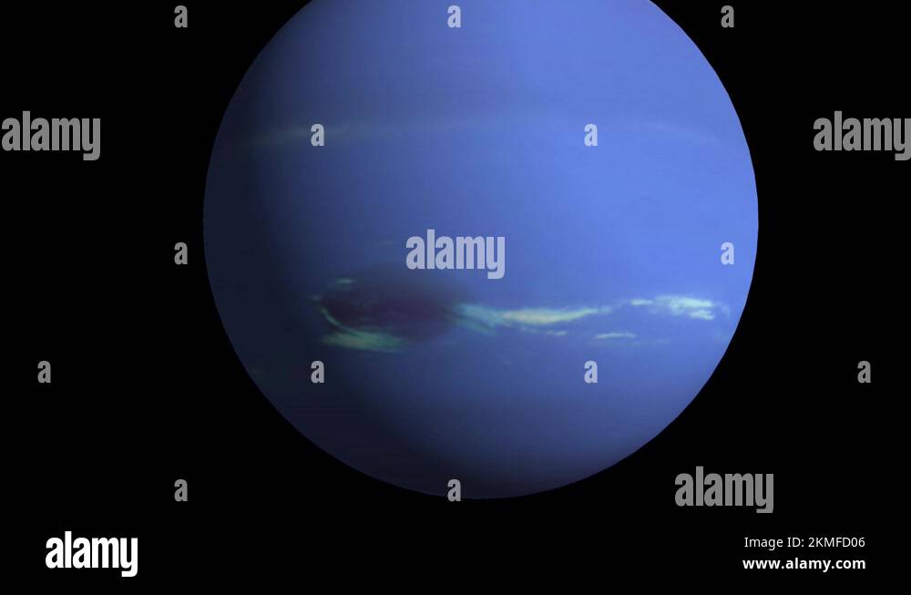Neptune full frame on dark background. Ultra realistic 3D Neptune and ...